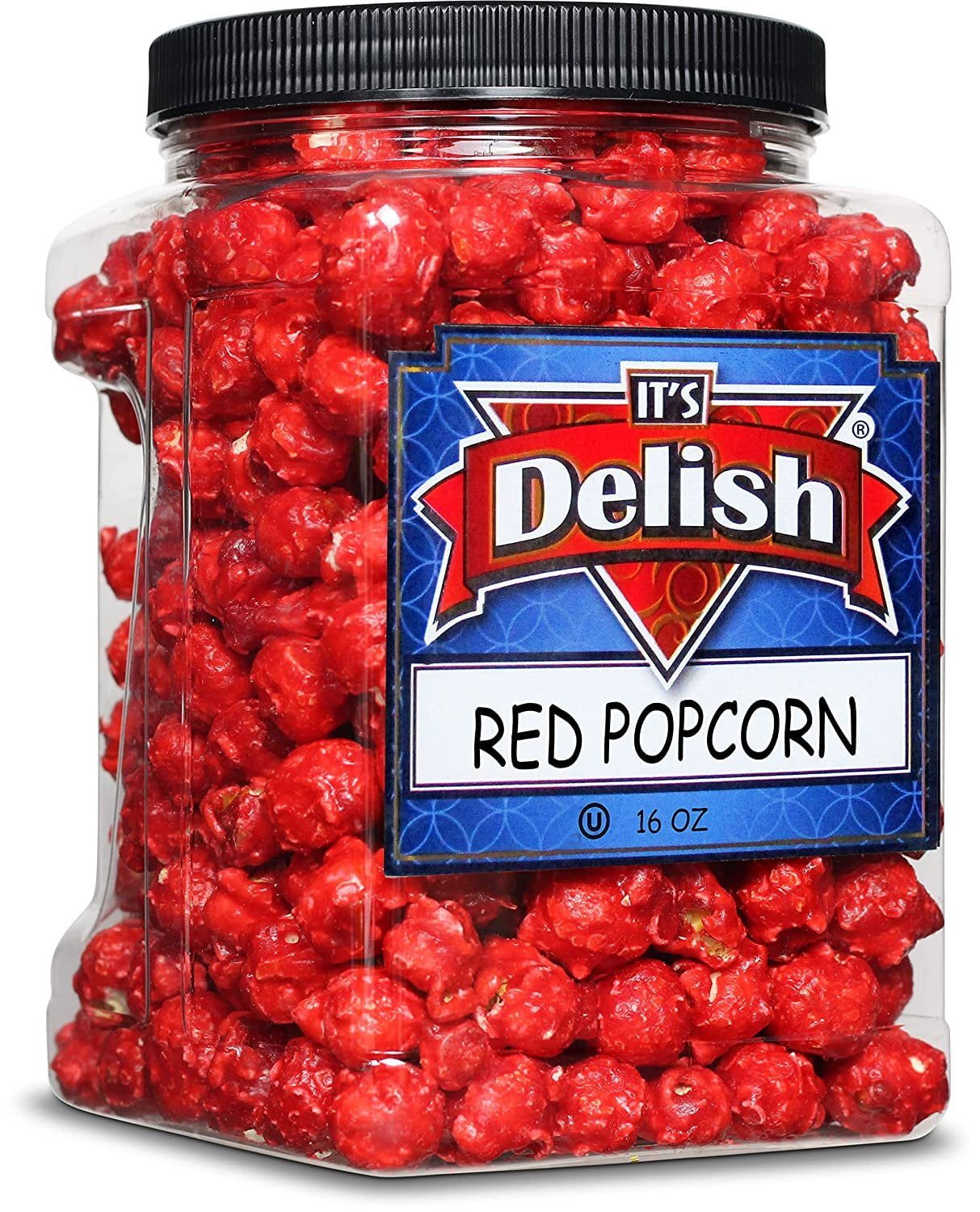 Gourmet Red Cherry Flavored Popcorn by It's Delish, 16 Oz Jumbo ...