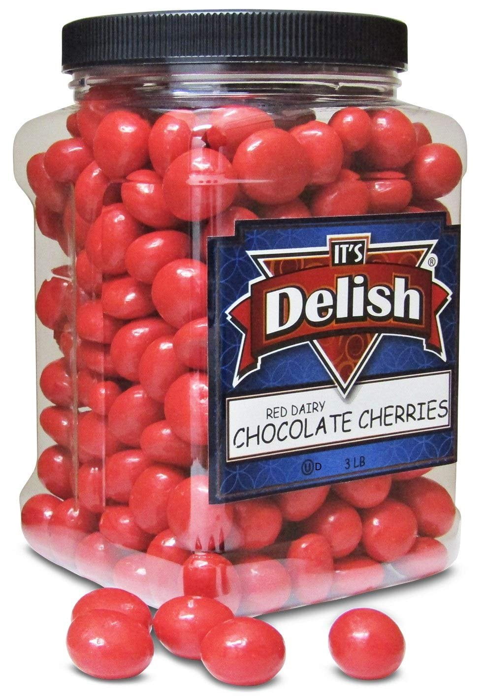 Gourmet Red Chocolate Covered Cherries by It's Delish, 3 lbs Jumbo ...