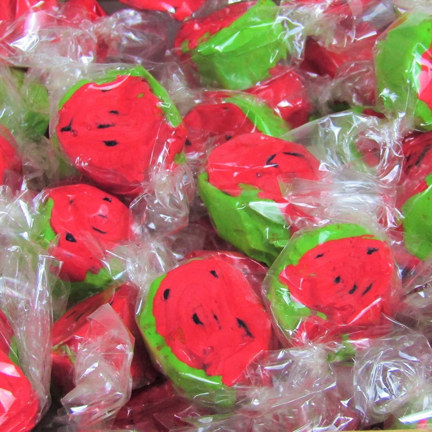 Gourmet Red Strawberry Flavored Taffy Chews by Its Delish, 1 lb Bulk ...