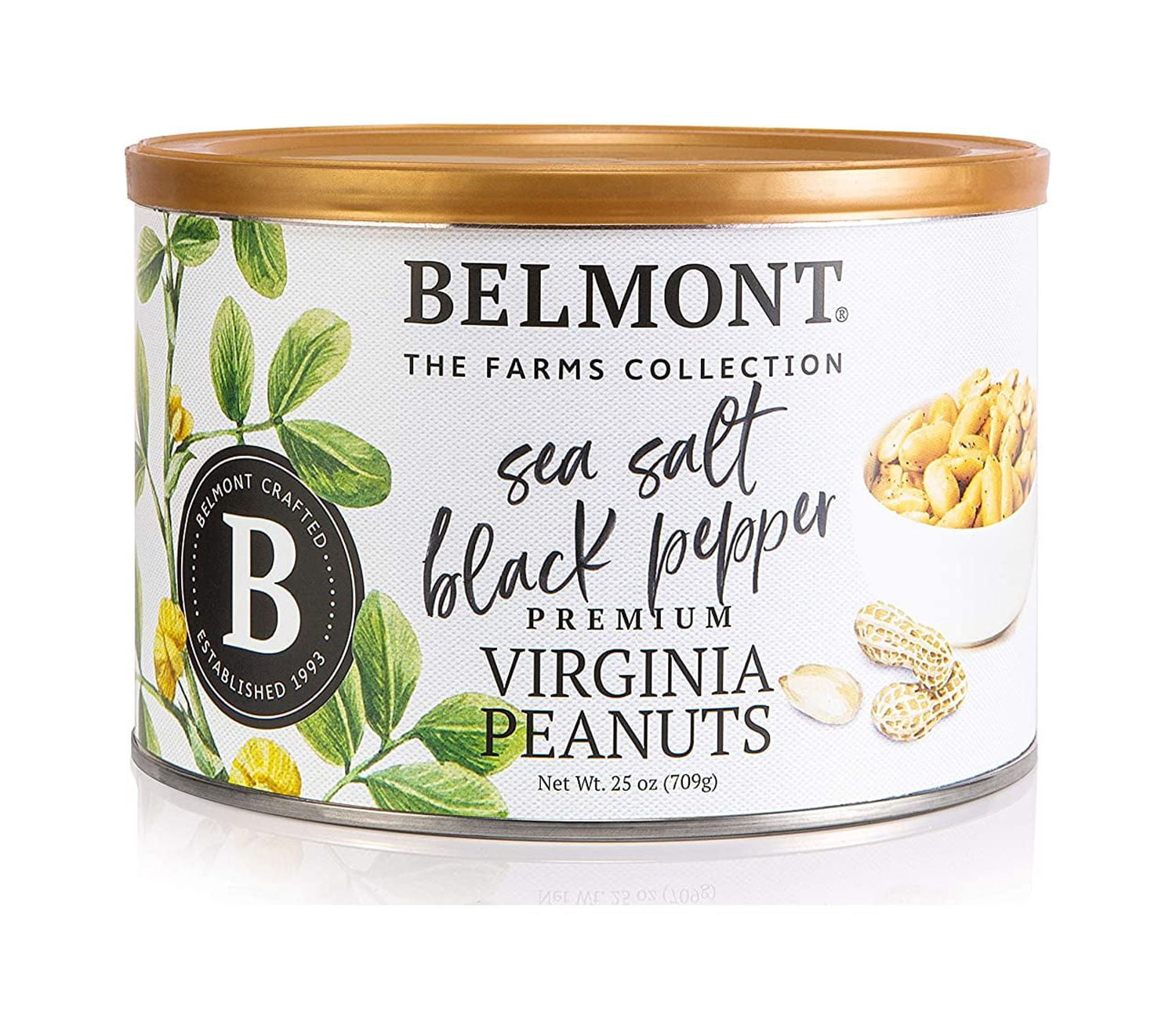 Gourmet Sea Salt and Black Pepper Flavored Virginia Peanuts, 25 oz (1 ...