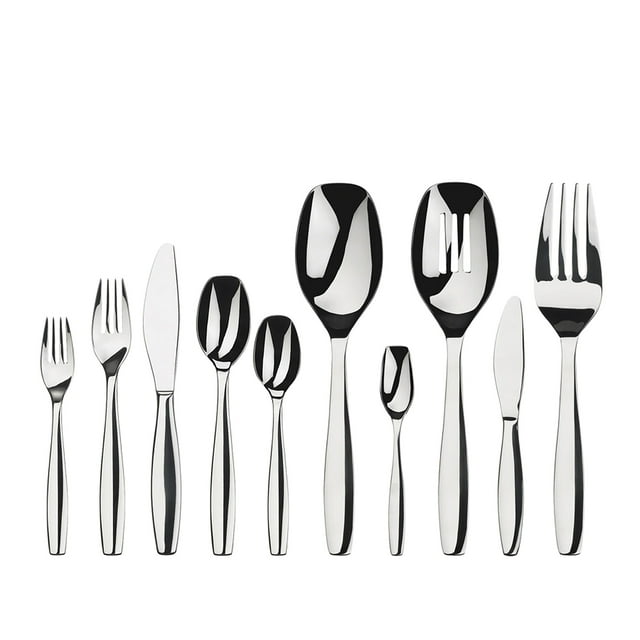 Gourmet Settings Cruise 45-Piece Stainless Steel Flatware Set, Service ...