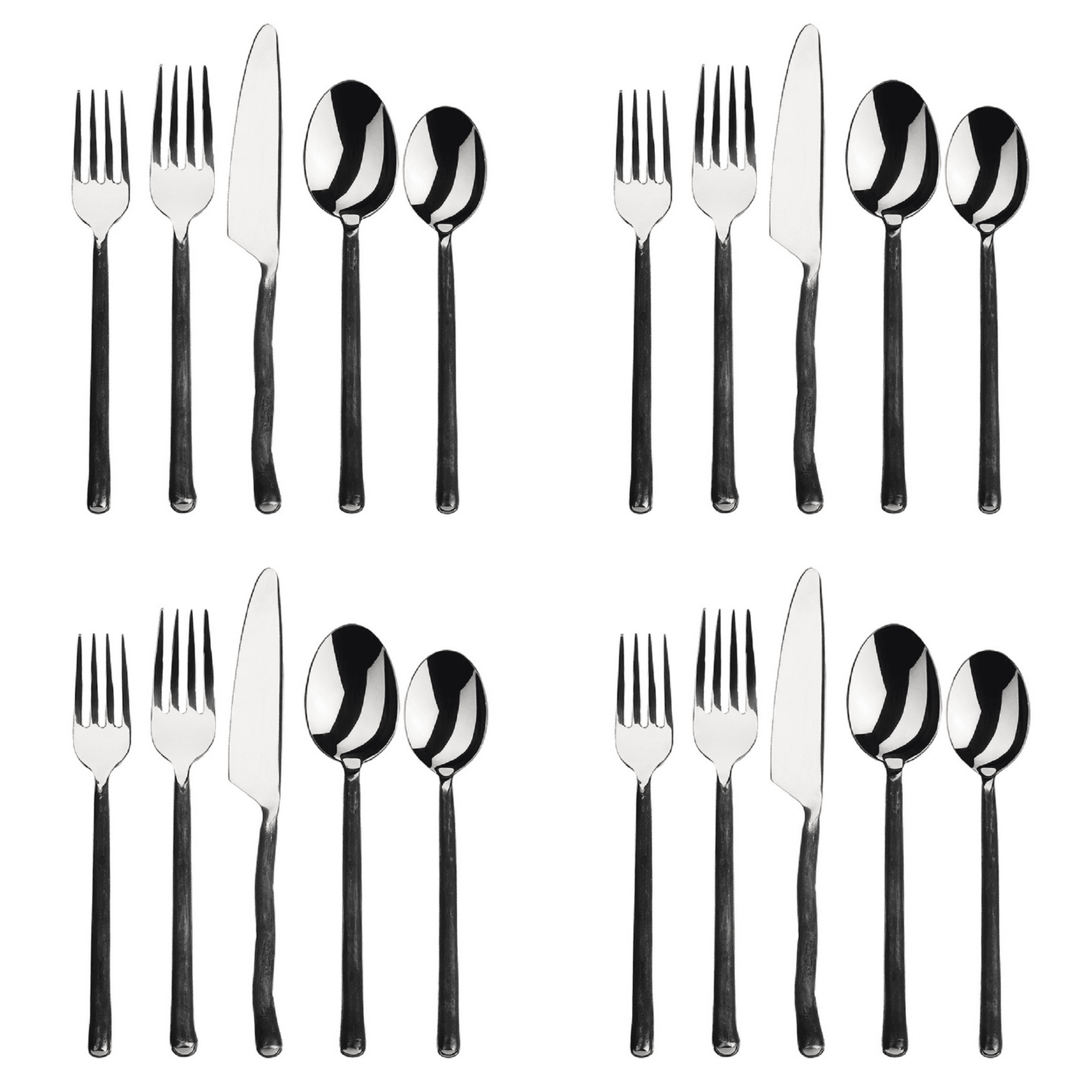 Gourmet Settings (GS) Montana 18/10 Stainless Steel 20pc. Flatware Set ...