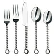 Gourmet Settings (GS) Silver Braid 18/10 Stainless Steel 20pc. Flatware ...