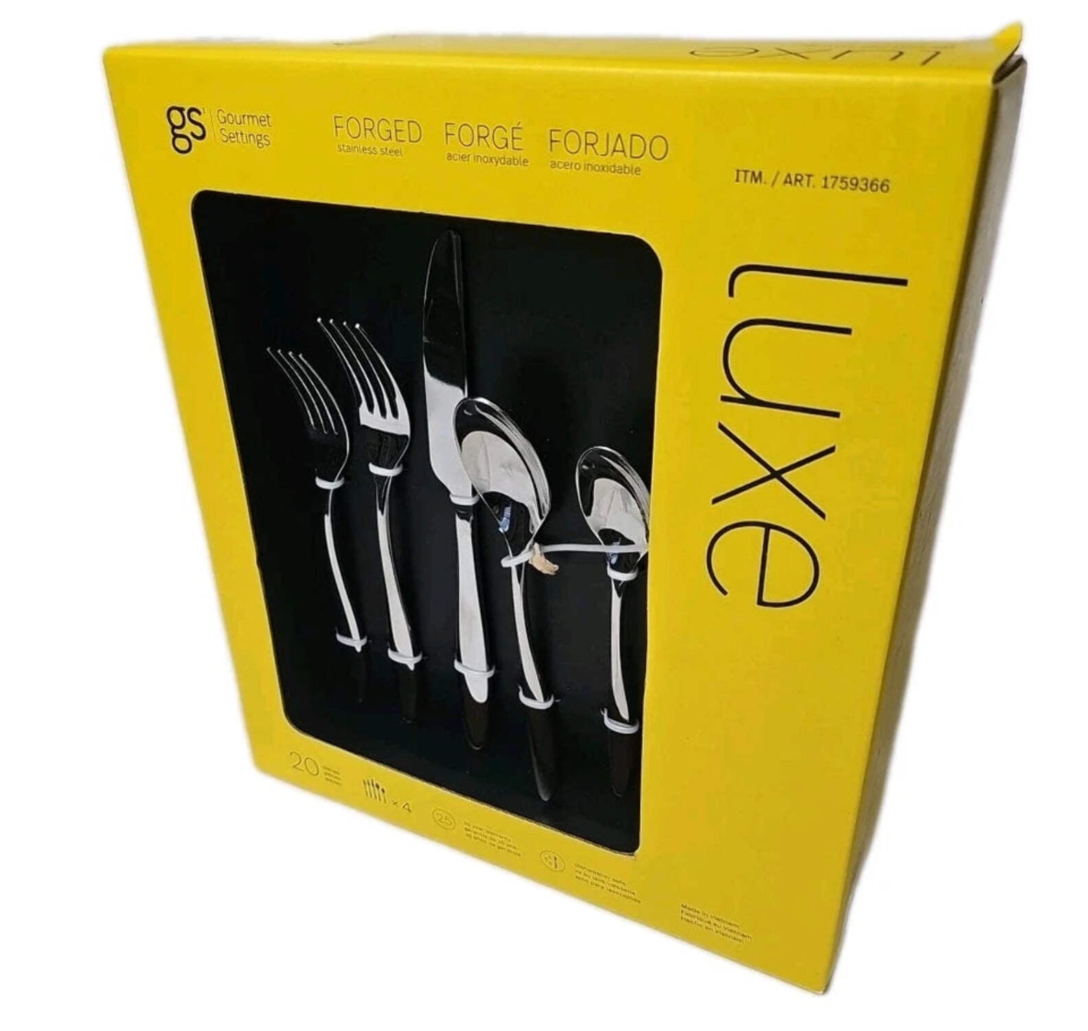 Gourmet Settings Luxe 20-piece Flatware Set - Walmart.com