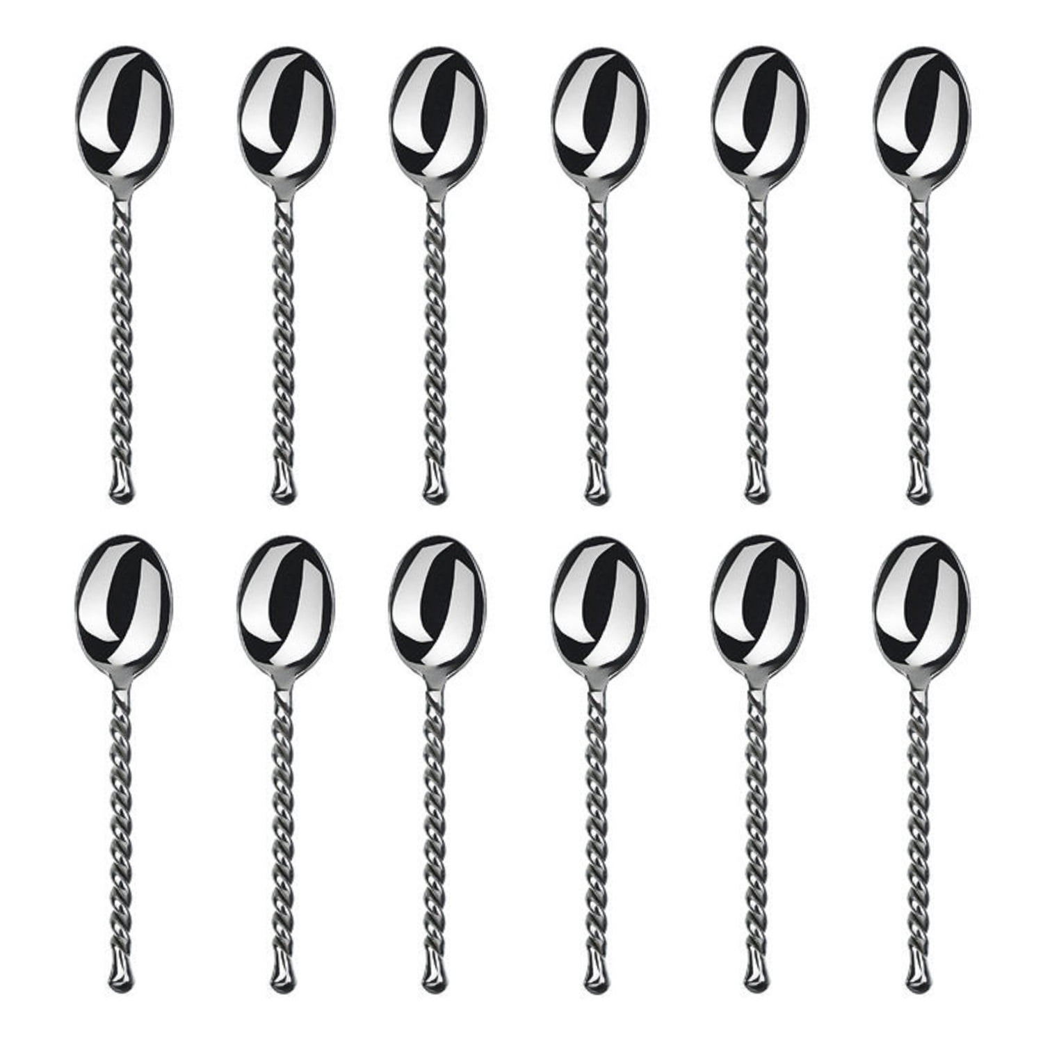 Gourmet Settings Silver Tear 18/10 Stainless Steel Teaspoon (Set of ...