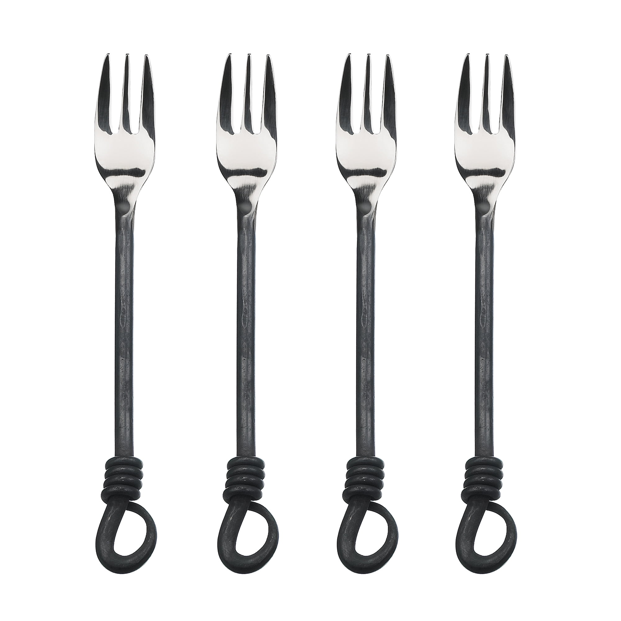 Gourmet Settings Twist N Shout 18/10 Stainless Steel Cocktail Forks ...
