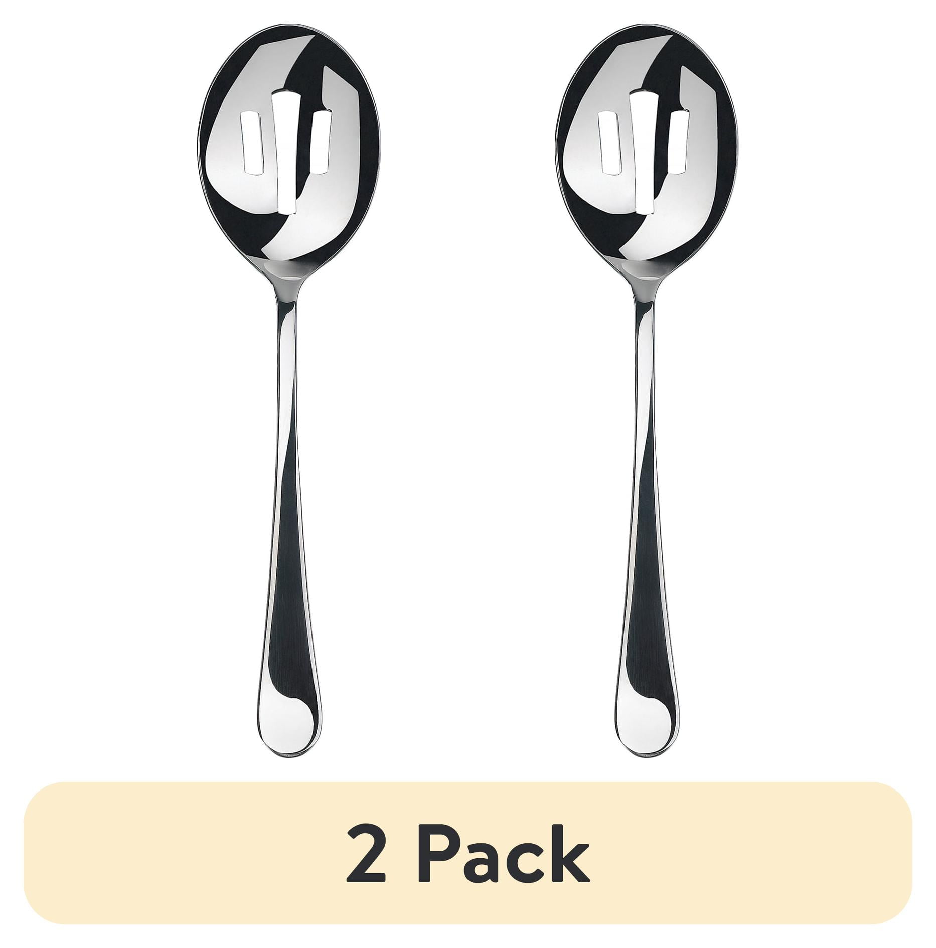 (2 pack) Gourmet Settings Windermere Slotted Spoon - Walmart.com