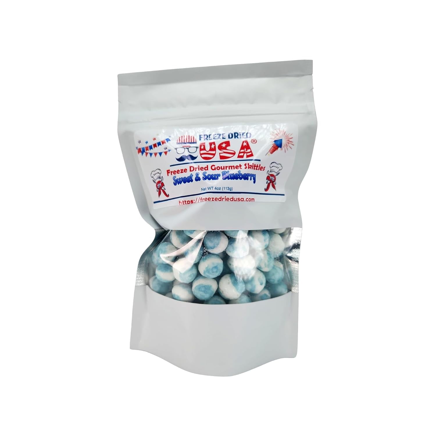 Gourmet Skittles - Sweet & Sour Blueberry Flavor - Deliciously Crunchy ...