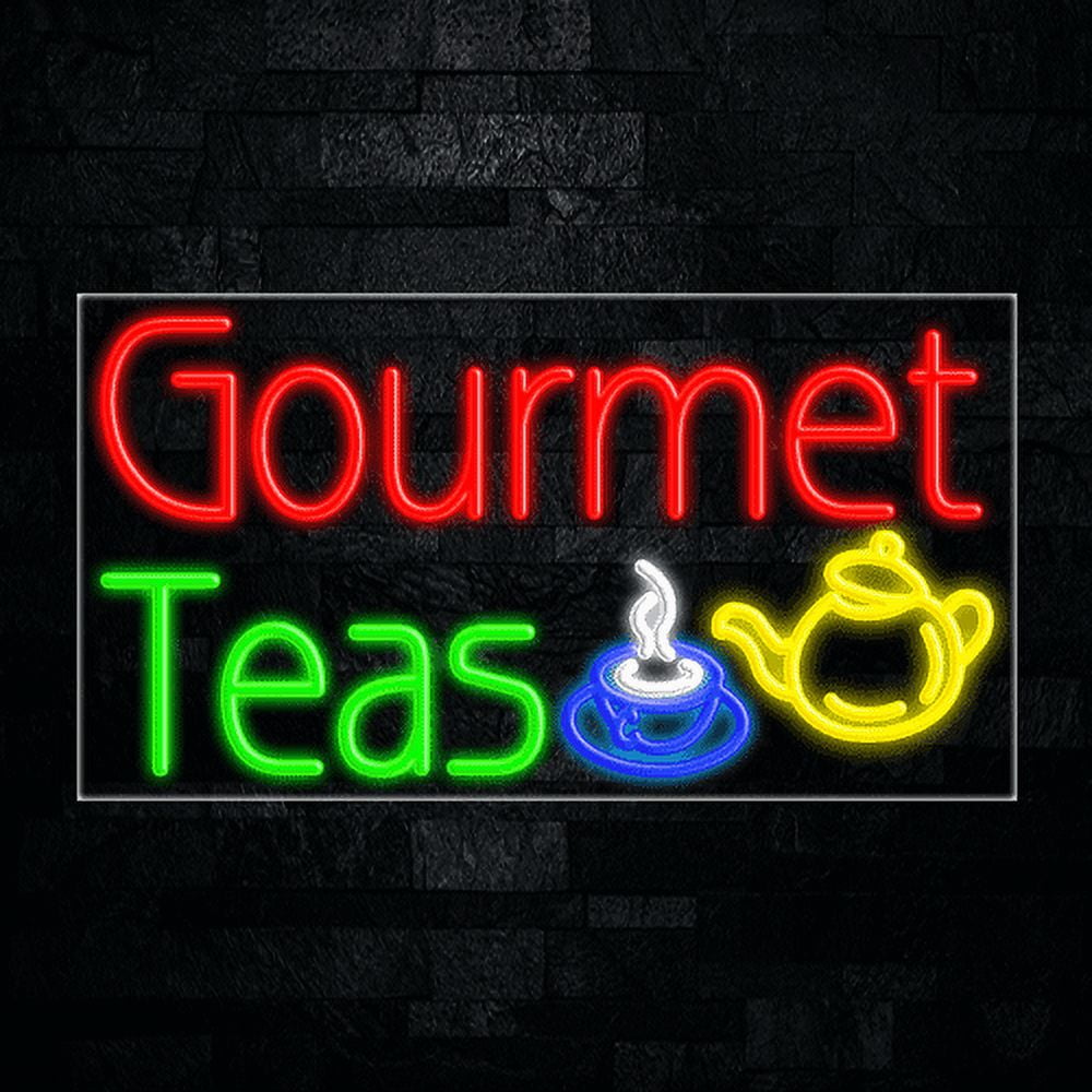 Gourmet Teas-LED Neon Sign 33"L x 18"H #31302 - Walmart.com