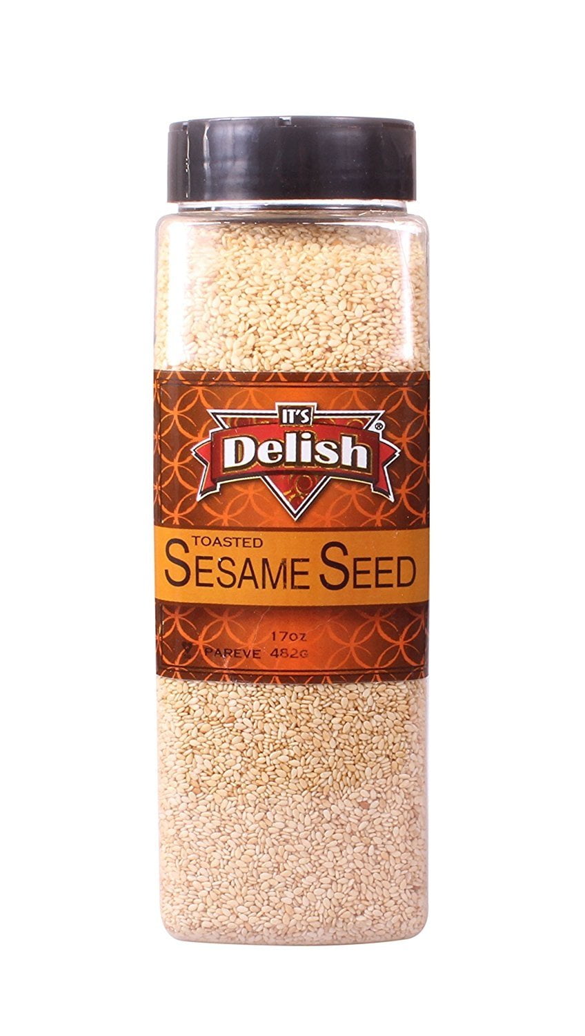 Gourmet Toasted Sesame Seeds by Its Delish, 17 Oz. Large Jar - Walmart.com