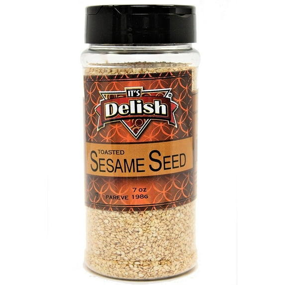 Gourmet Toasted Sesame Seeds by Its Delish, 9 Oz. Medium Jar - Walmart.com