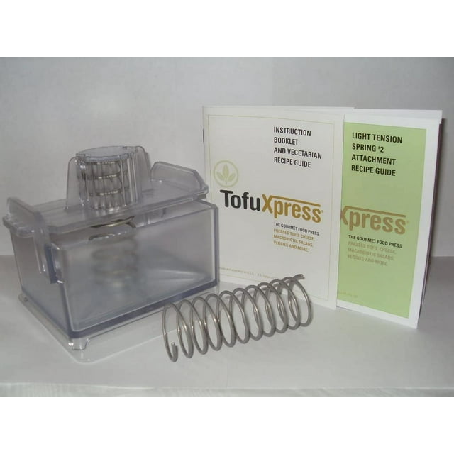 Gourmet Tofu Press/Food Press - Clear - w/Light Tension Attach ...
