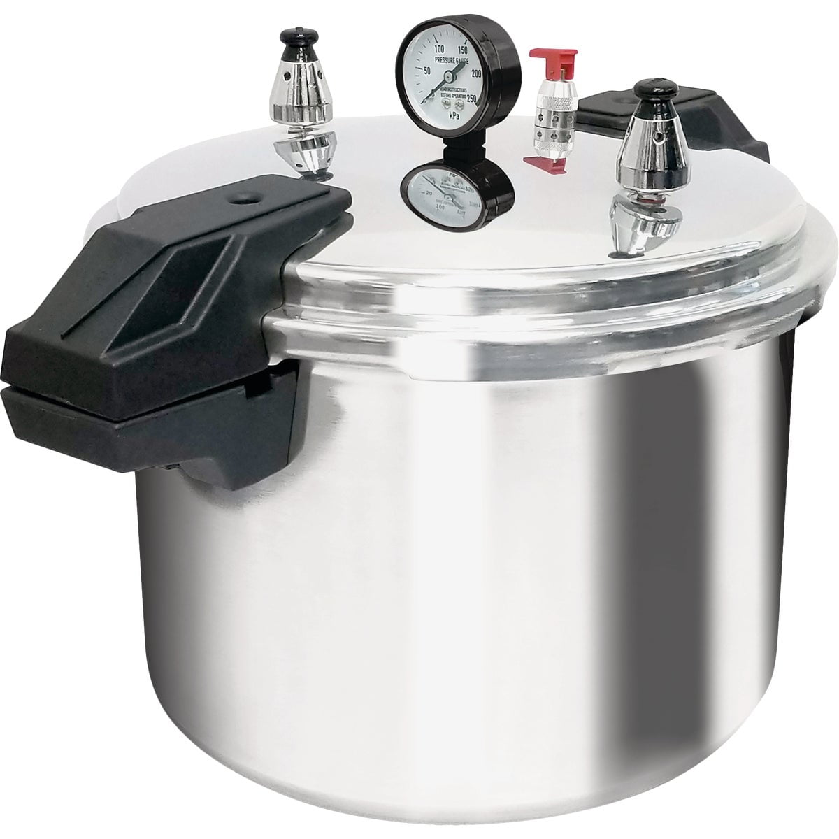Gourmet Trends Large 23 Qt. Aluminum Pressure Canner & Cooker - Walmart.com