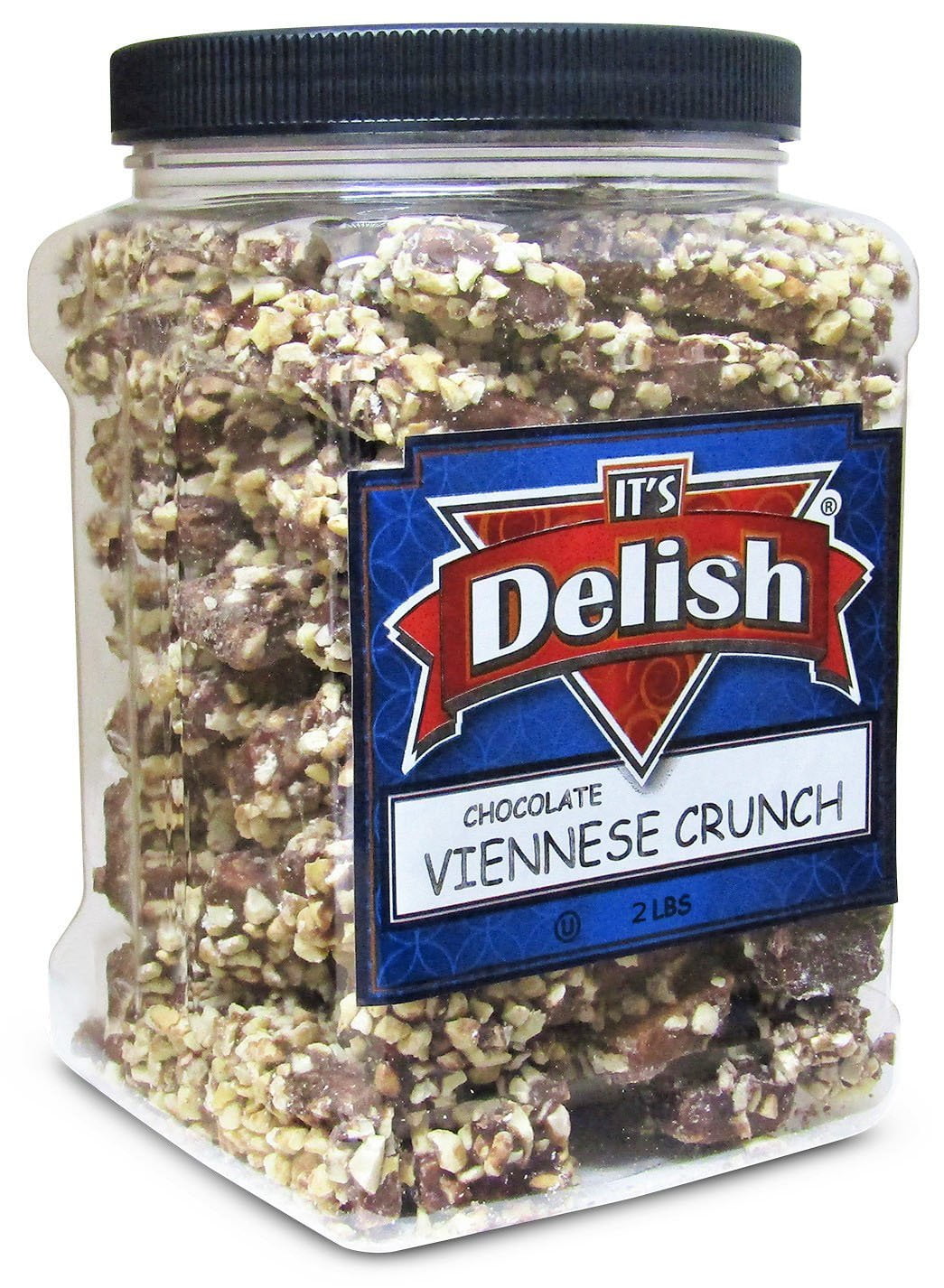 Gourmet Viennese Crunch by Its Delish 2 LBs Jumbo Reusable Container 32 ...
