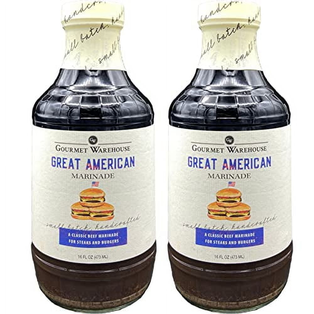 Gourmet Warehouse Small Batch Great American Marinade Made With Natural Ingredients No HFCS 16 ...