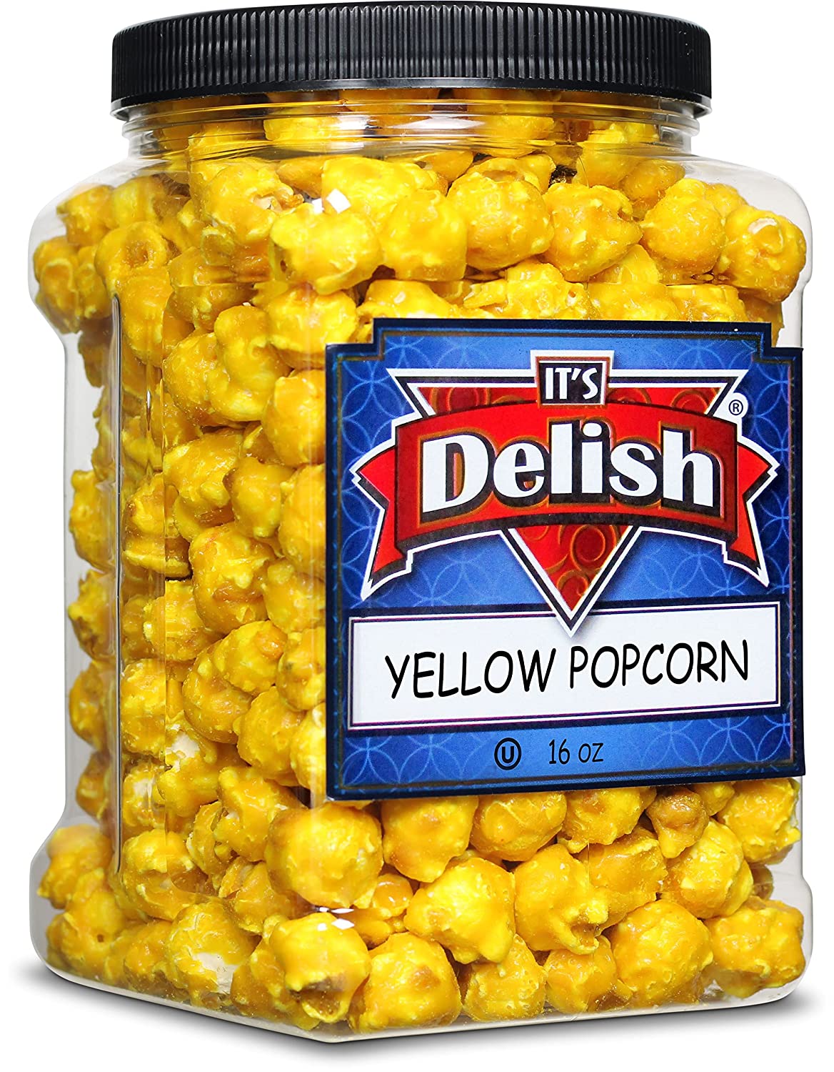 Gourmet Yellow Banana Flavored Popcorn by 16 Oz Jumbo Container Bulk ...