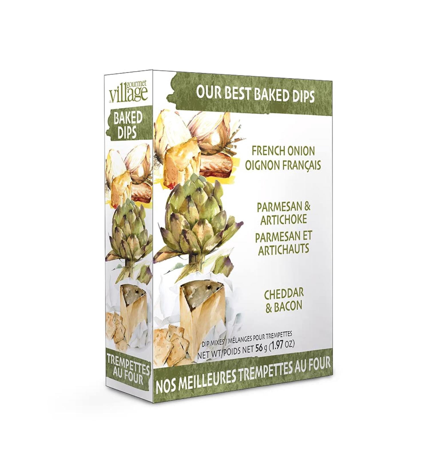 Gourmet du Village Best Baked Dips Set – 3 Pack Variety (French Onion ...