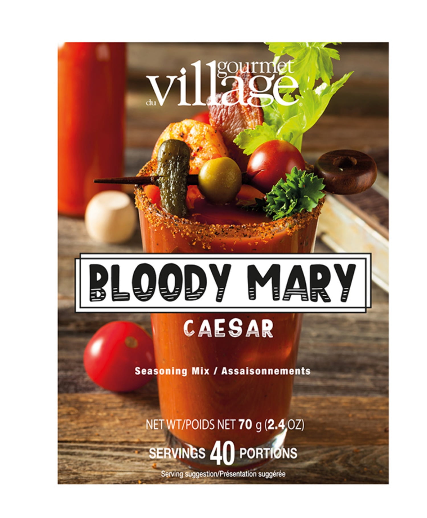 Gourmet du Village Bloody Mary Caesar Mix for Office Kitchen - Walmart ...