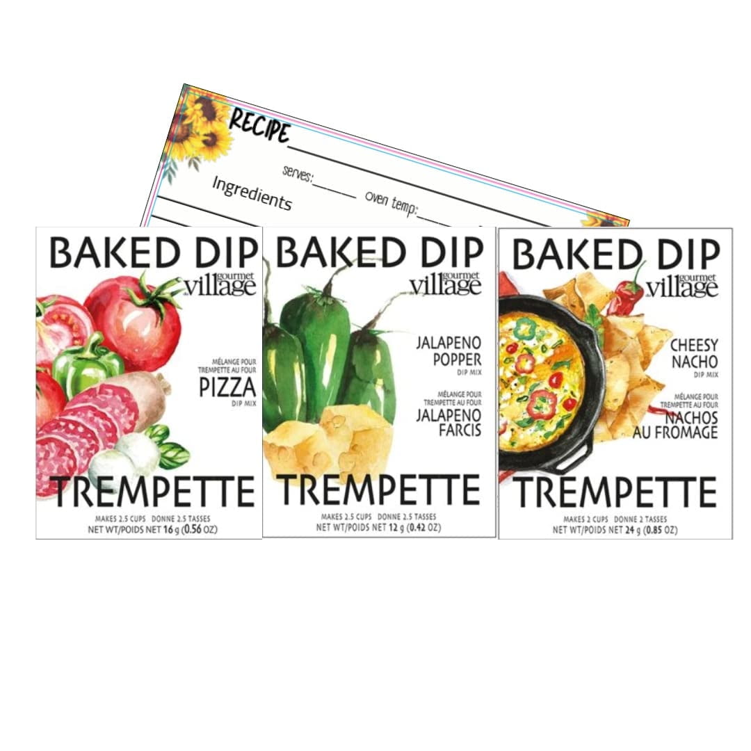 Gourmet du Village Dip Appetizer Trio Sampler | Pizza, Jalapeno Popper ...