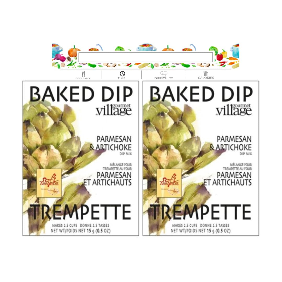 Gourmet du Village Party Dip Mixes Value 2 Pack, Parmesan & Artichoke ...