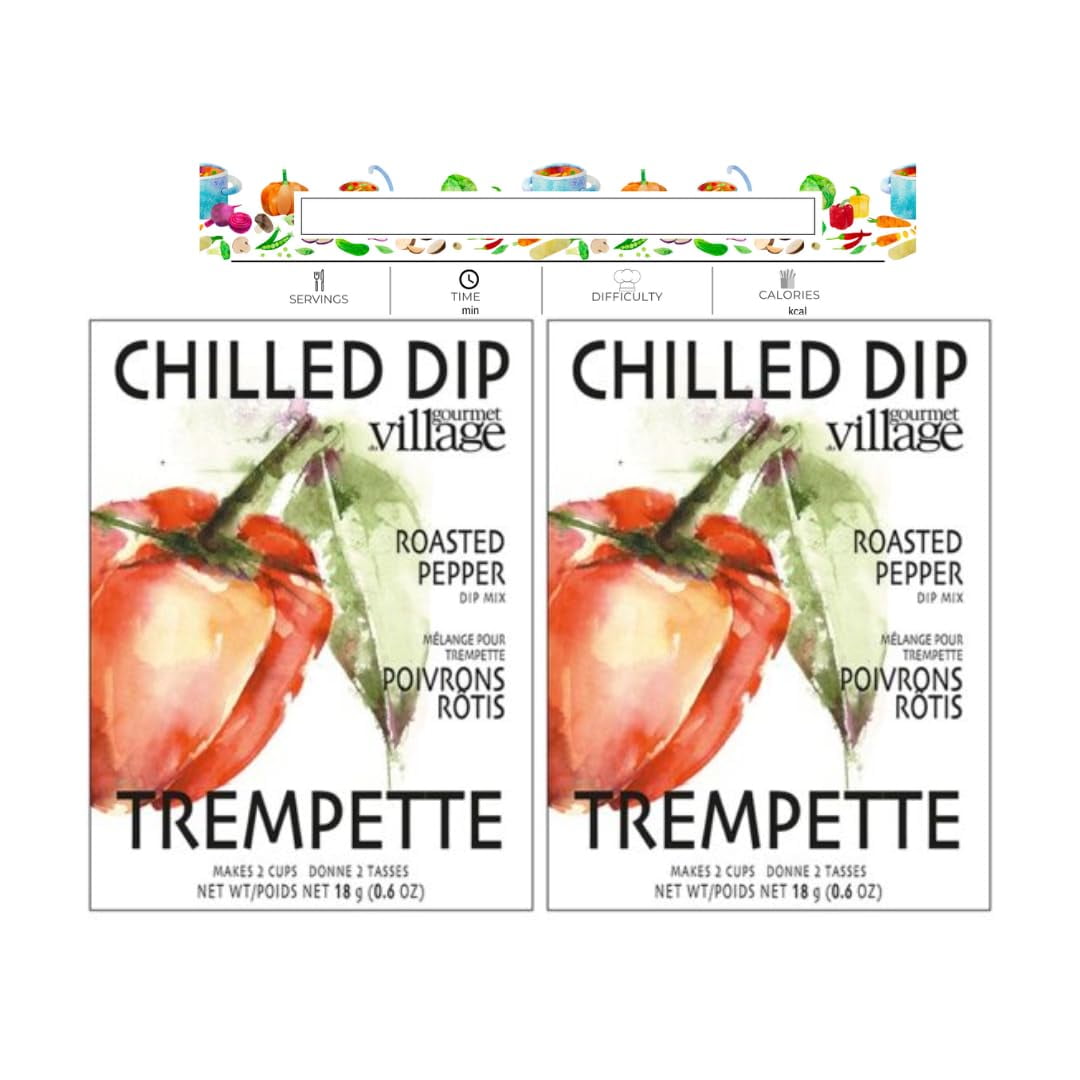 Gourmet du Village Party Dip Mixes Value 2 Pack, Roasted Red Pepper ...