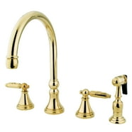 Kingston Brass Gs828.Dl Concord 1.8 GPM Widespread Bridge Pull Down Kitchen Faucet - - Walmart.com