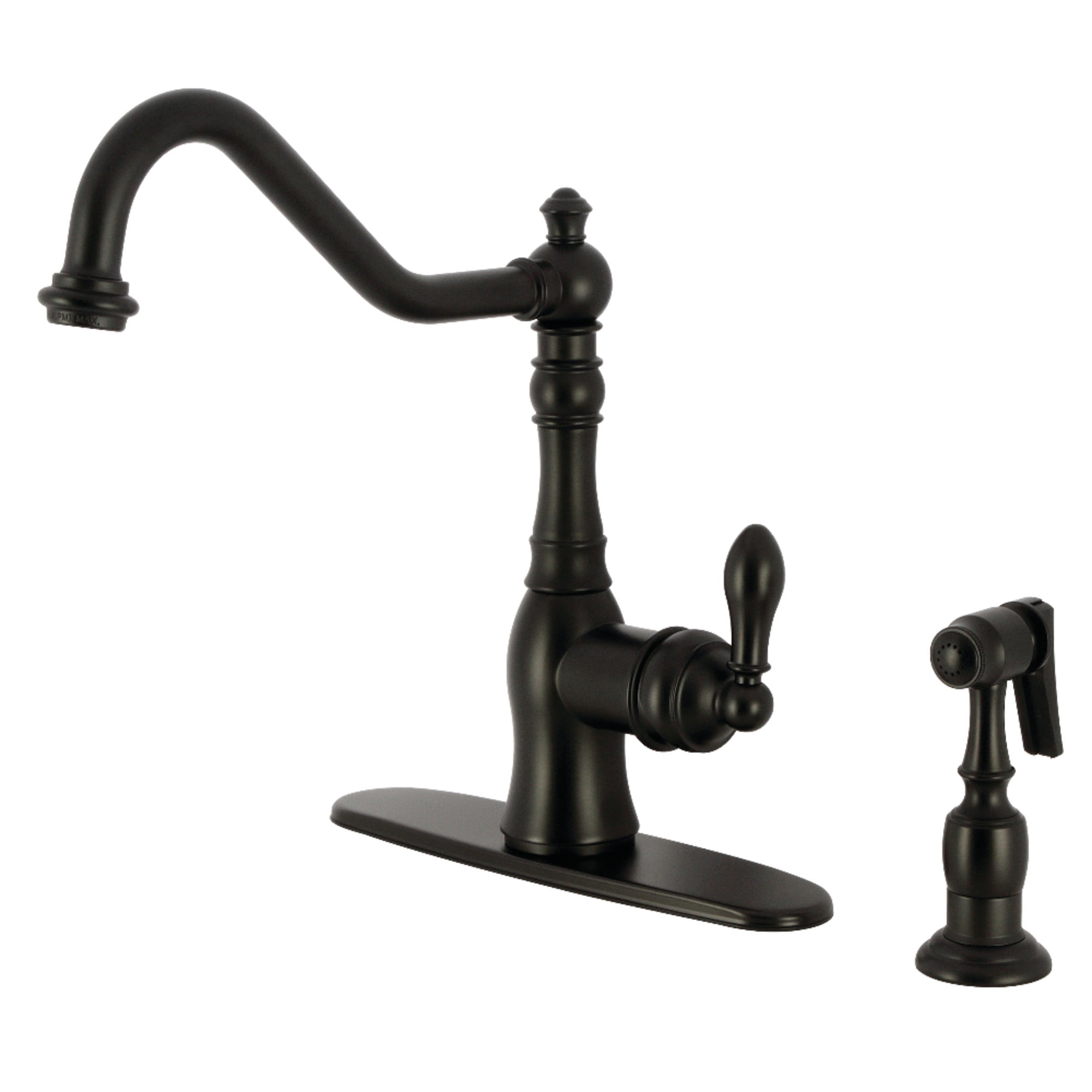 Gourmetier GSY7700ACLBS American Classic Single-Handle Kitchen Faucet ...