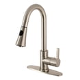 Kingston Brass LS8728CTL Continental Single-Handle Pull-Down Kitchen ...