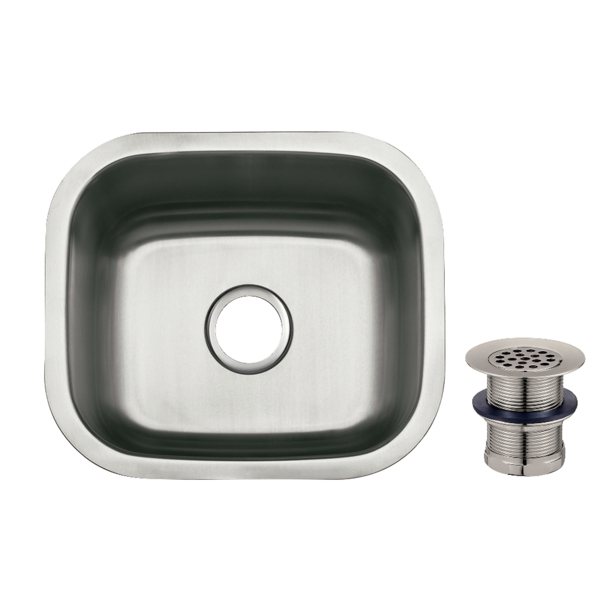Gourmetier Loft KGKUS161688 16" Stainless Steel Self-Rimming Single ...