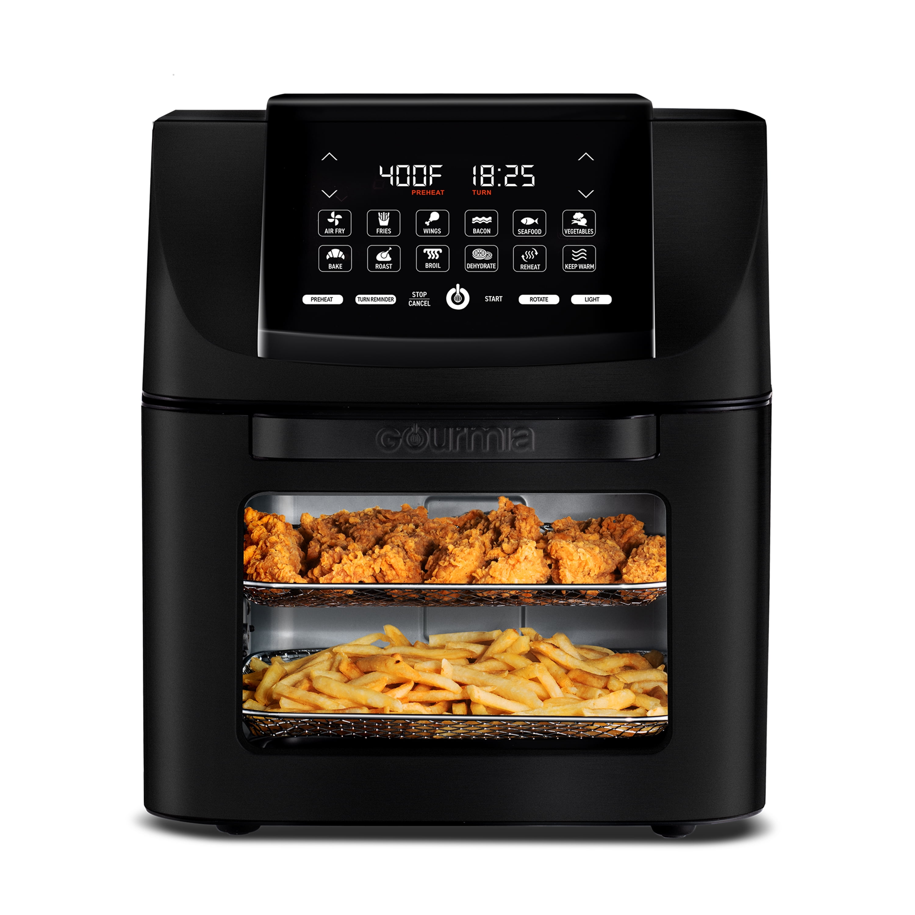 Gourmia 14qt All-in-One Air Fryer, Oven, Rotisserie, Dehydrator with ...