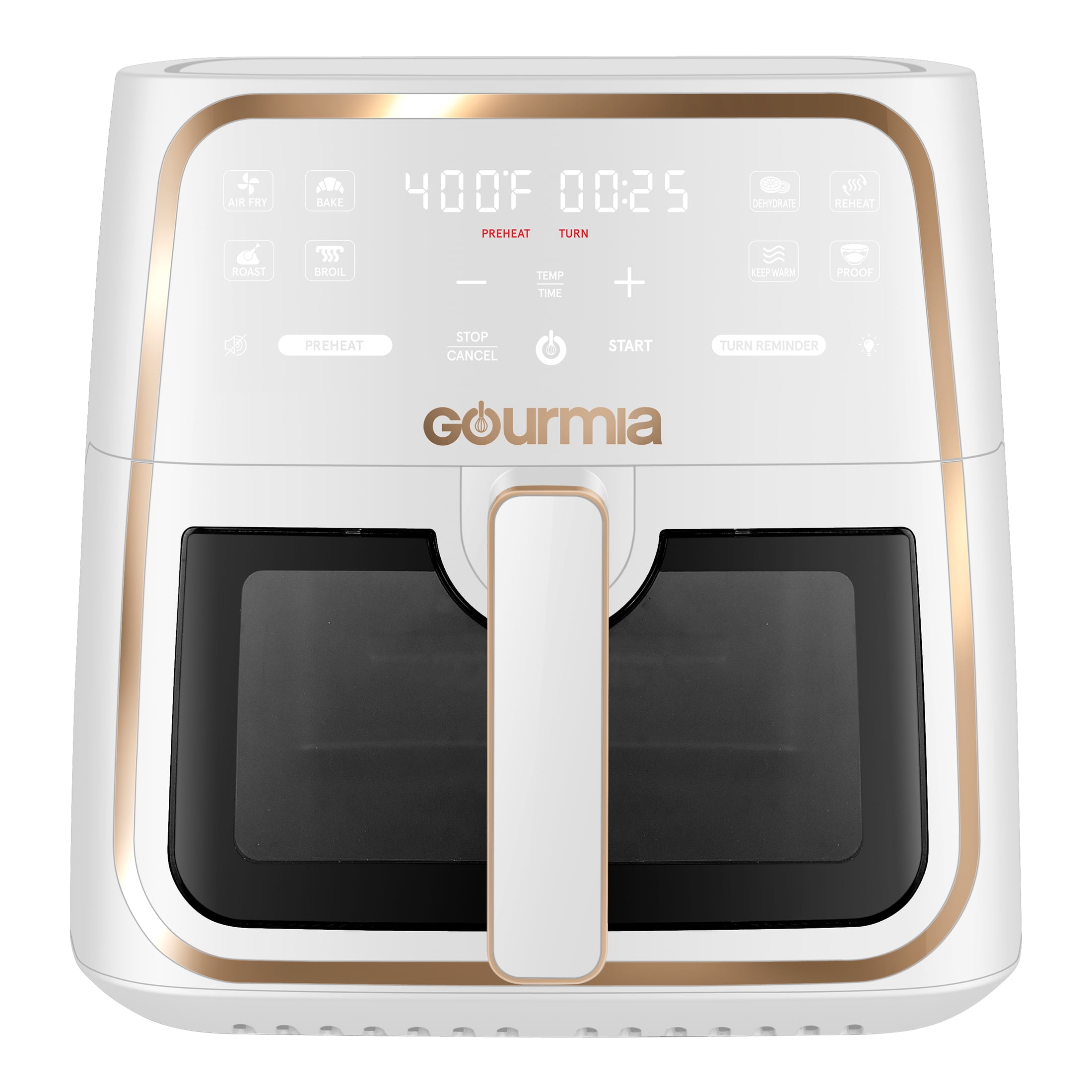Gourmia 8-Quart Digital Window Air Fryer, with 8 One-Touch Functions ...