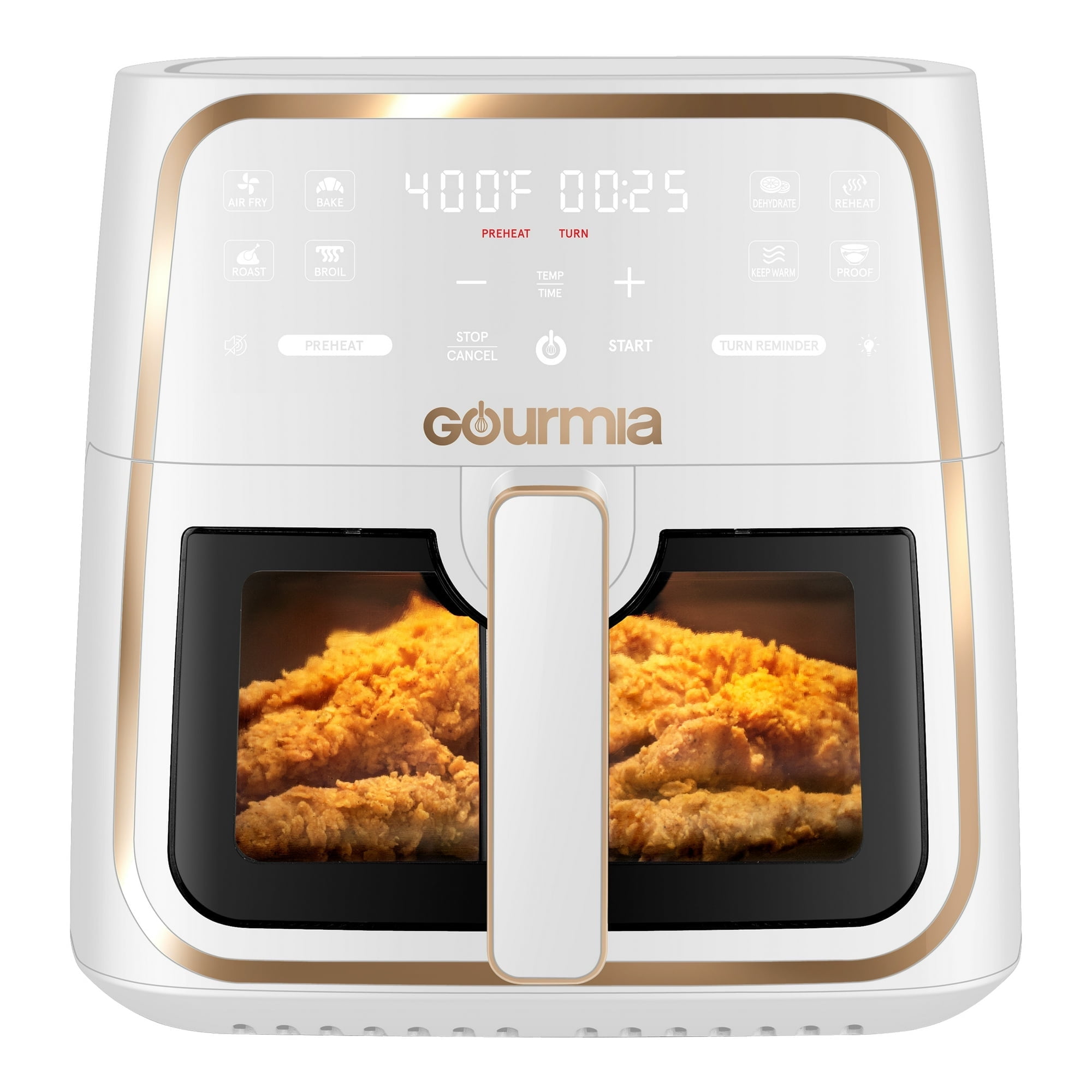 Gourmia 8-Quart Digital Window Air Fryer, with 8 One-Touch Functions ...