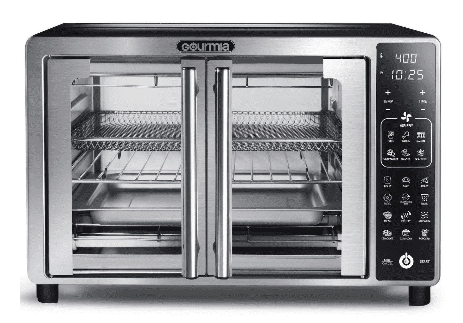 Gourmia Digital Air Fryer Toaster Oven with Single-Pull French Doors ...