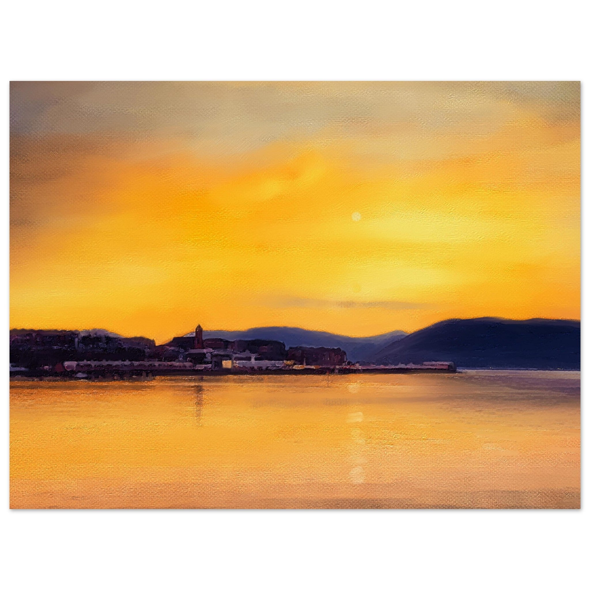 Gourock From Cardwell Bay | Signed Fine Art Prints By Scottish Artist ...