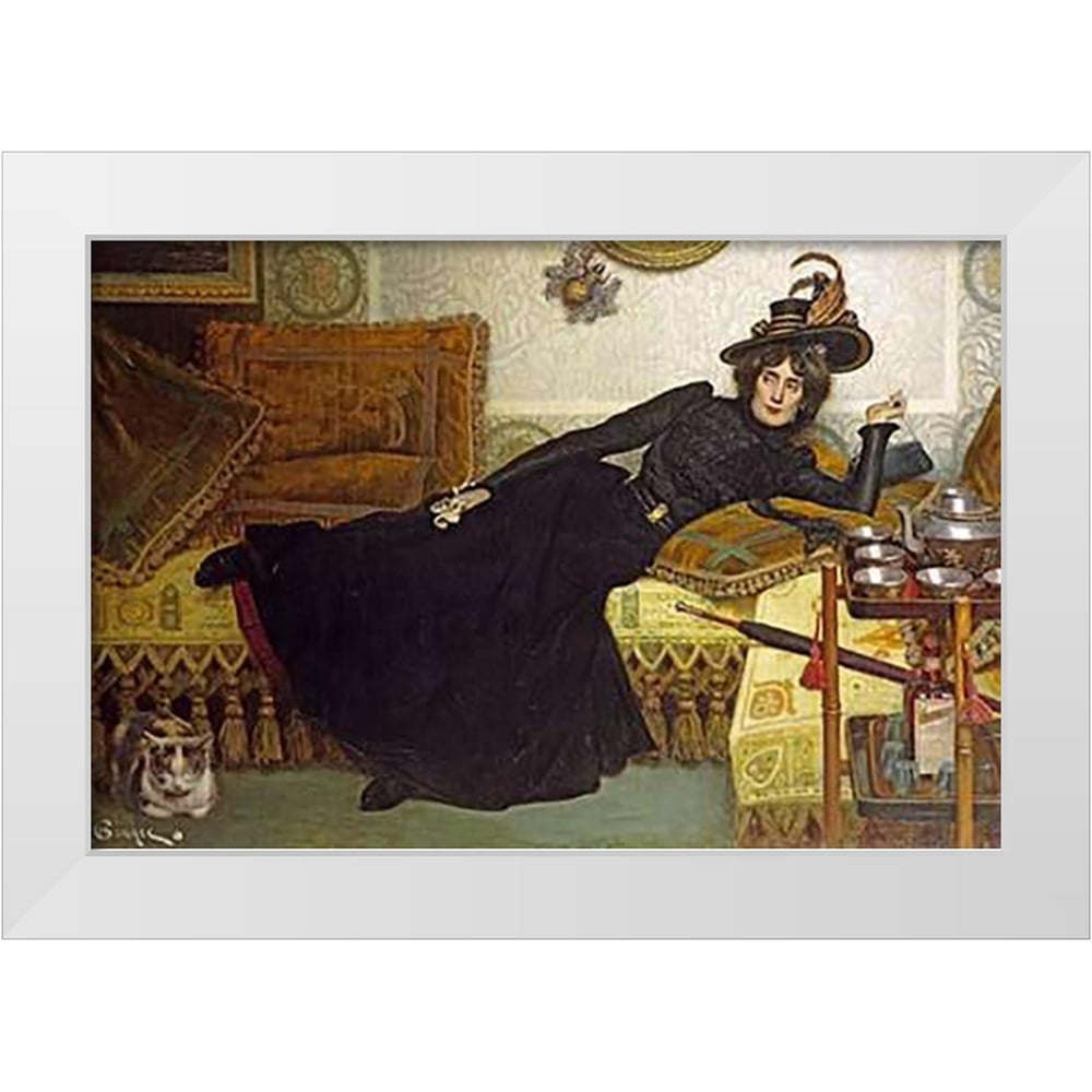 Gourse, Hippolyte-Casimir 18x13 White Modern Wood Framed Museum Art ...
