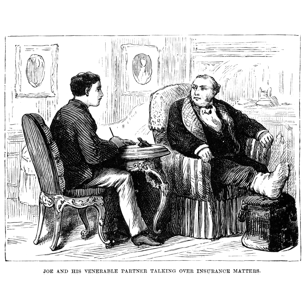 Gout 19Th Century. N'Joe And His Venerable Partner Talking Over ...