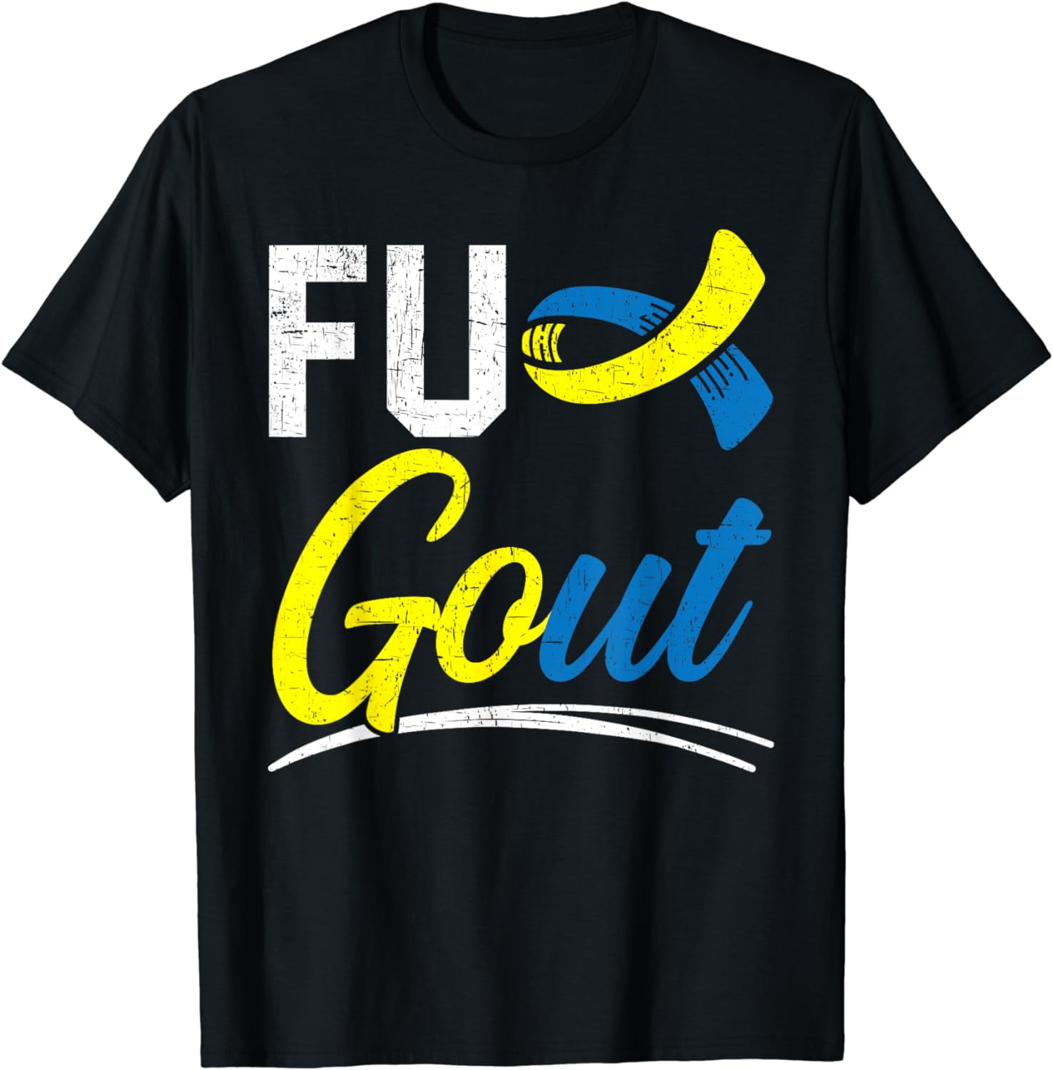 Gout Warrior Podagra Gout Awareness Disease Arthritis Cotton T-Shirt ...