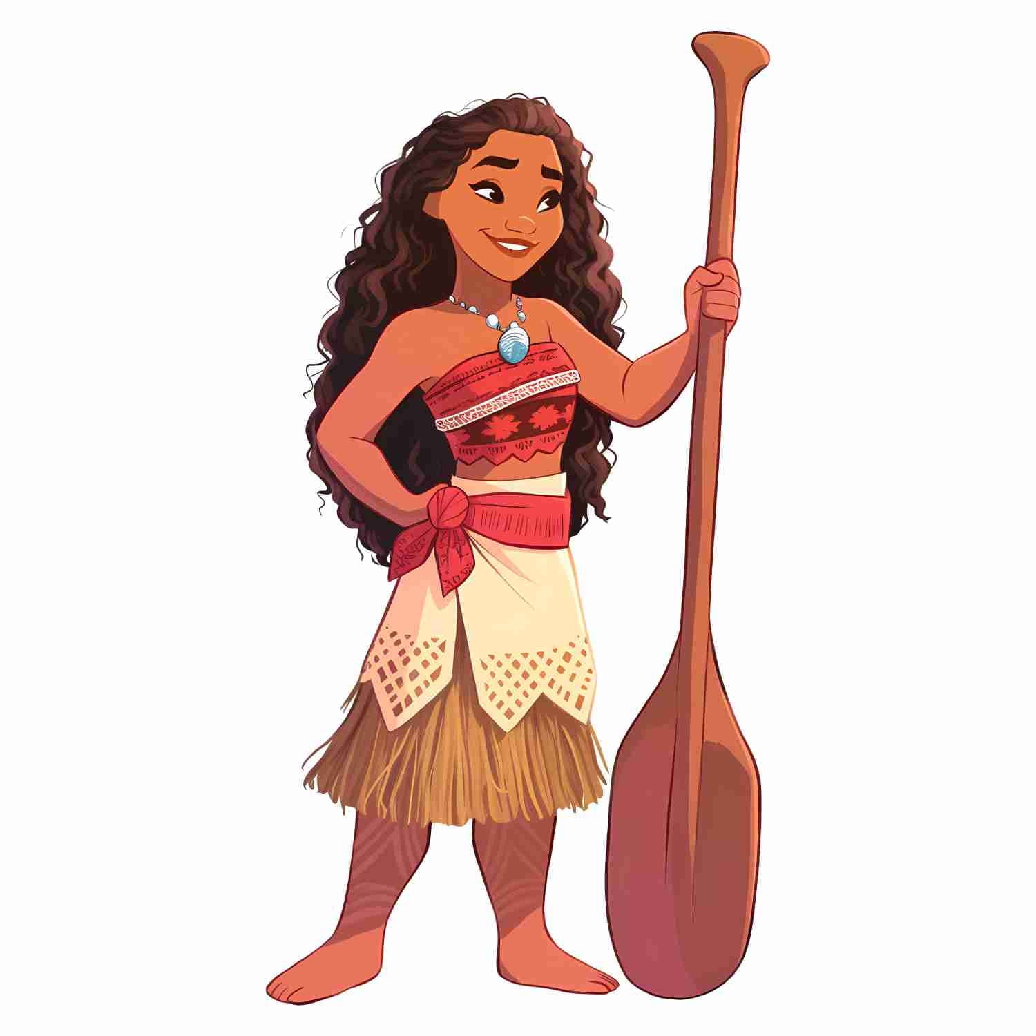 GovardhanSons Moana Cartoon Hero Wall Sticker – 43x59.69 cm – Self Adhesive Vinyl – Peel & Stick ...