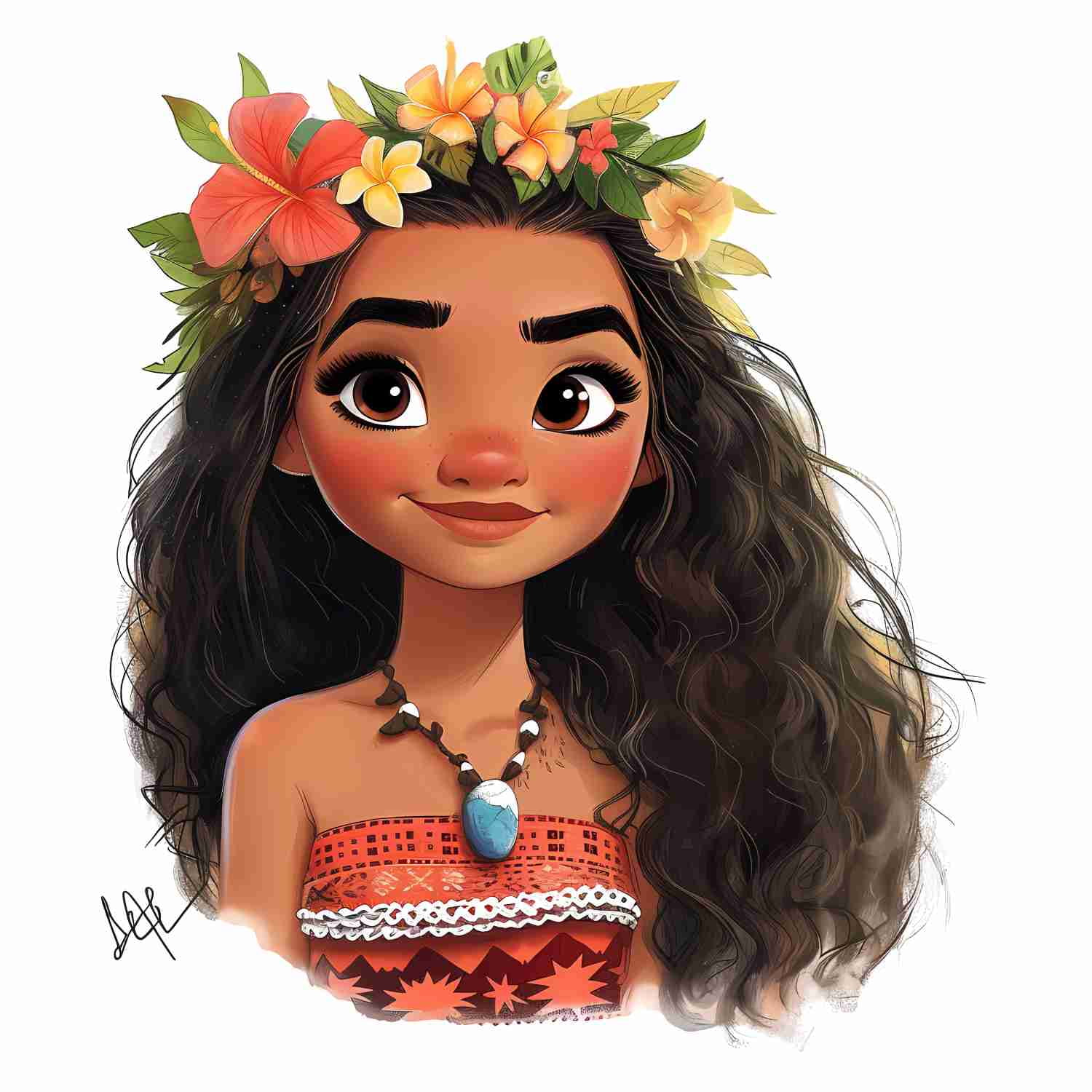 GovardhanSons Moana Wall Decal – 43x59.69 cm – Cartoon-Themed Vinyl ...