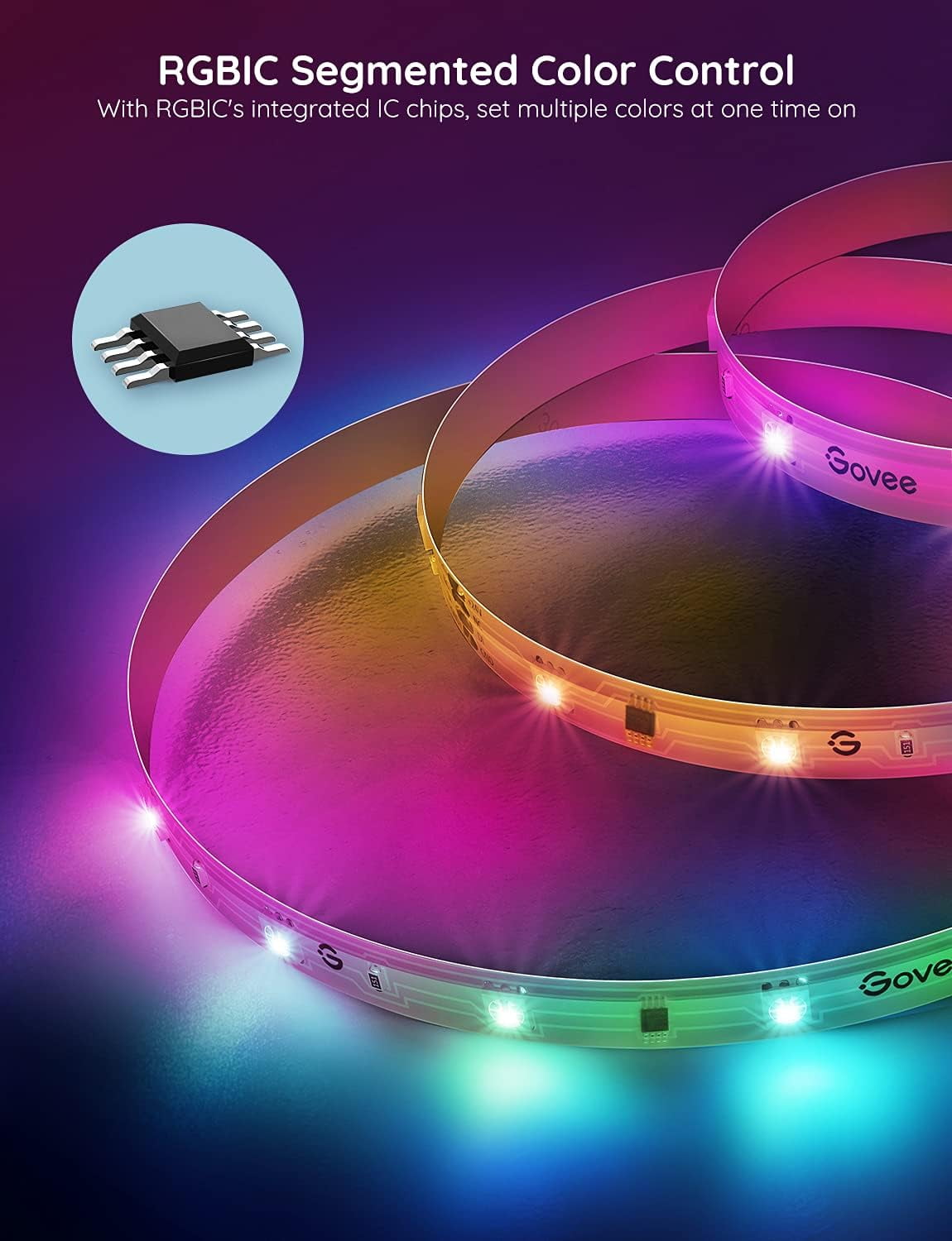 Govee 16.4ft RGBIC LED Strip Light - Walmart.com