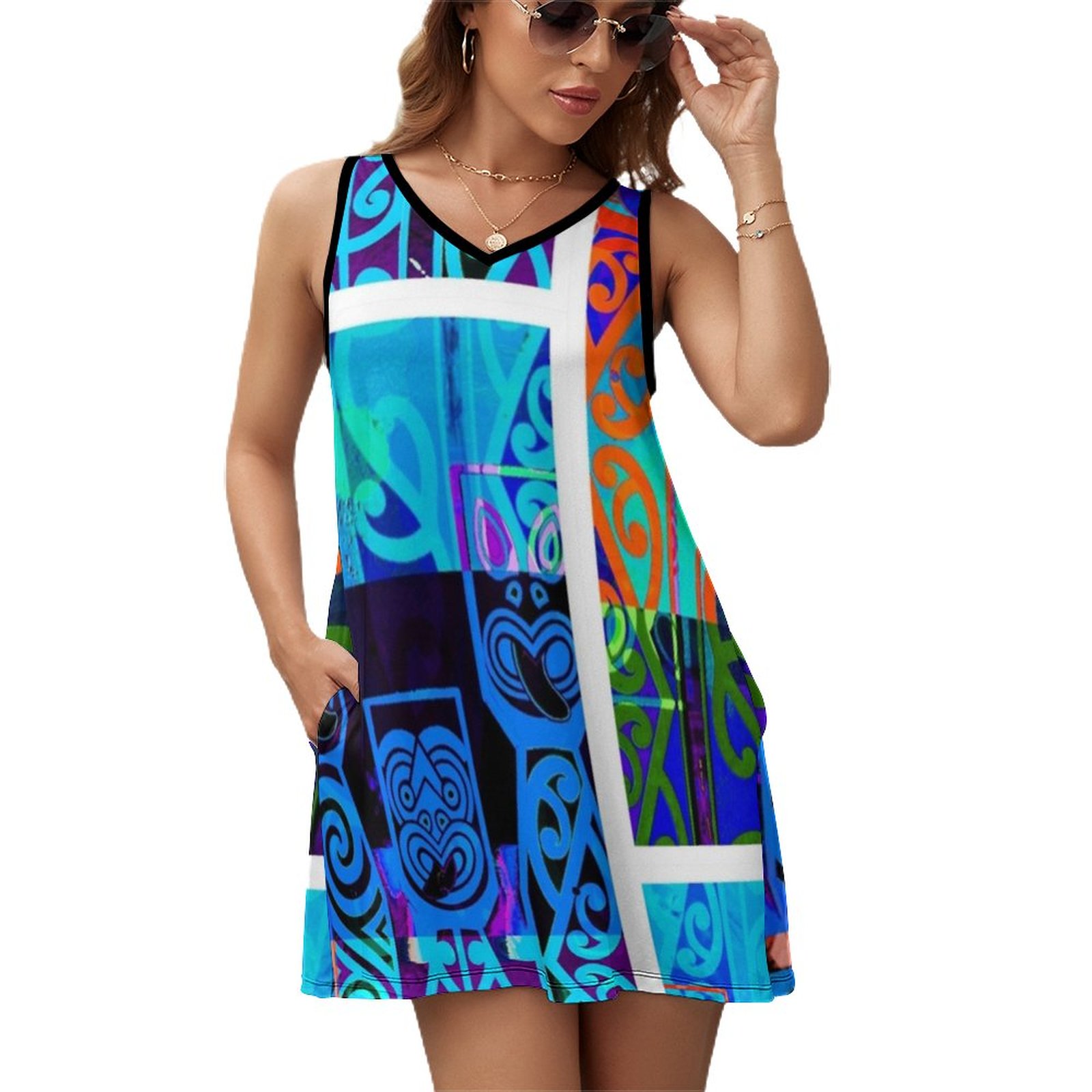 " Government Gardens Kia Ora Sweetheart Knot Flared Dress Fashion ...