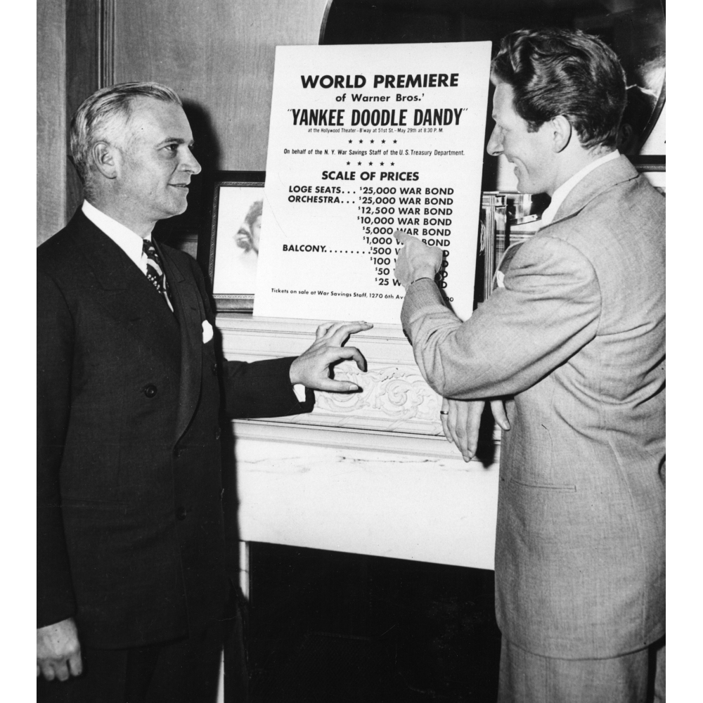 Governor Dwight Green Of Illinois Joins Danny Kaye For The War Bond ...