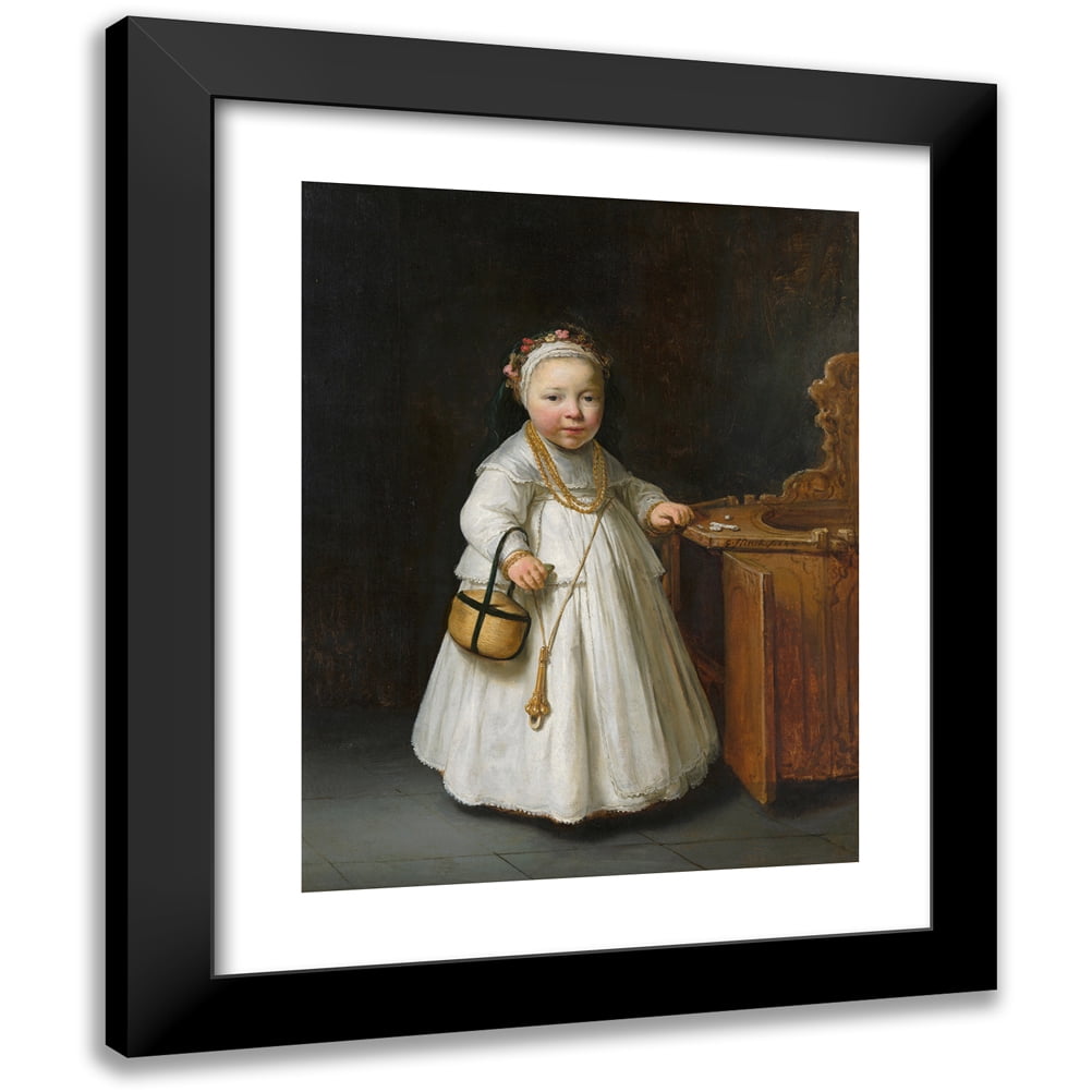 Govert Flinck 15x18 Black Modern Framed Museum Art Print Titled - Girl ...