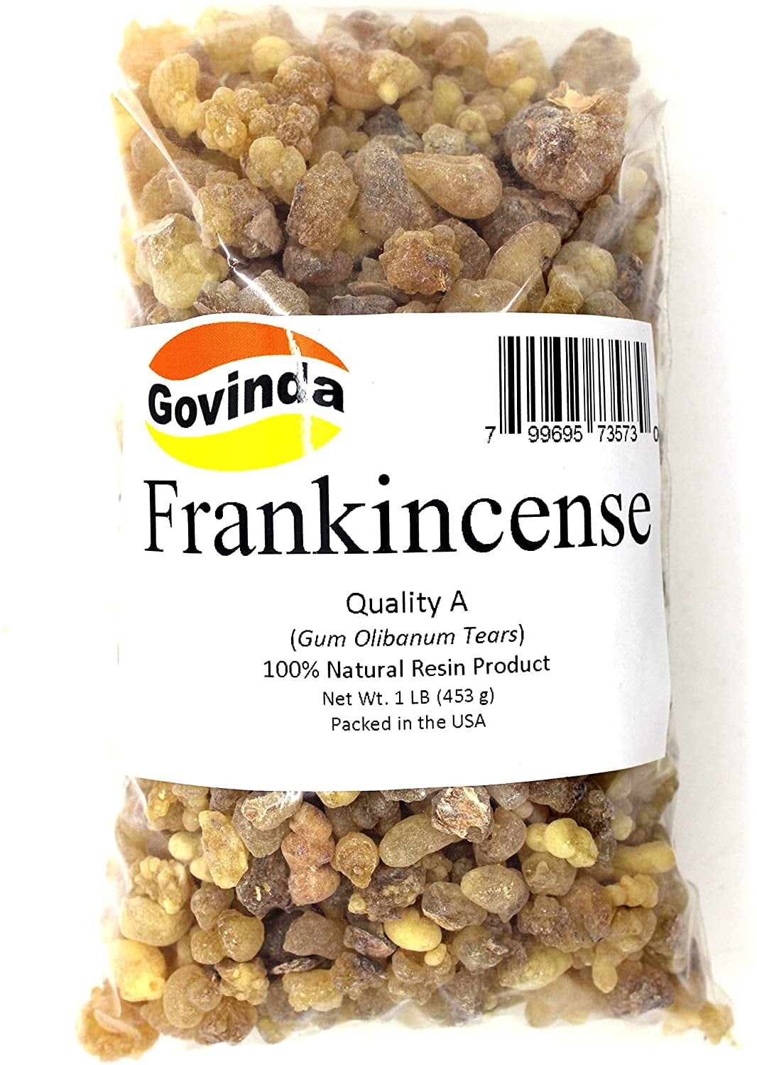 Govinda Frankincense Resin Tears, Quality A, 1 lb Pure Incense from ...
