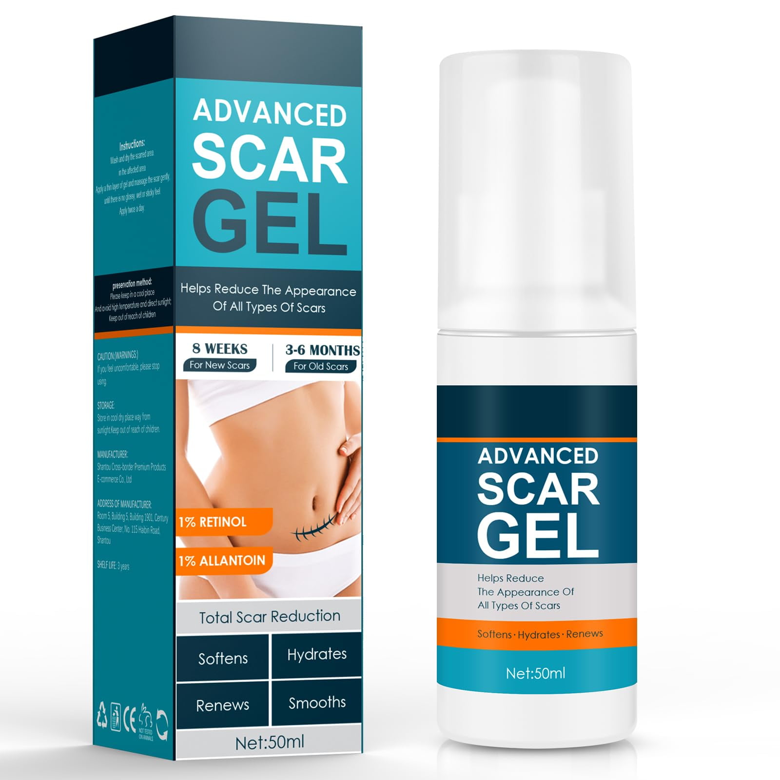 Gowgaw Scar Gel, Scar XEF1 Cream, Advance Scar Gel for Surgical Scars ...