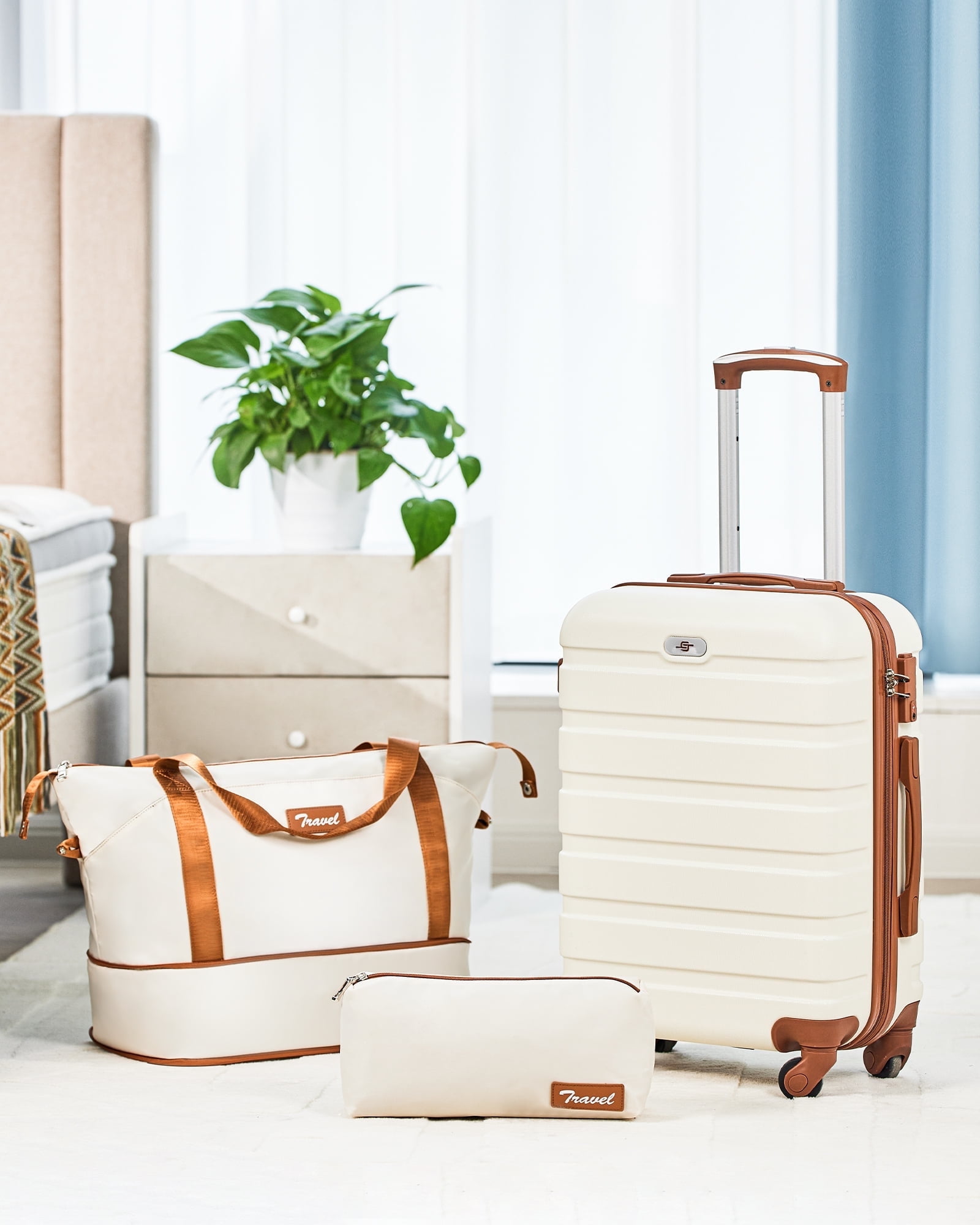Suitour Lightweight 20 inch Carry-on Luggage with Spinner Wheels and ...