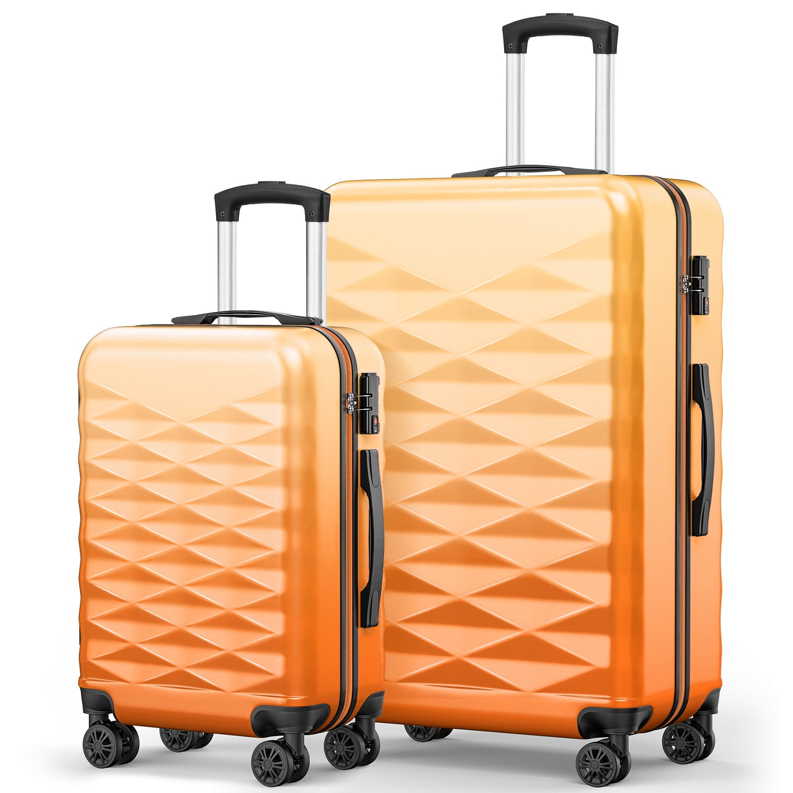 Gowill Luggage Set of 2 with Spinner Wheels, Lightweight 20-inch Carry ...