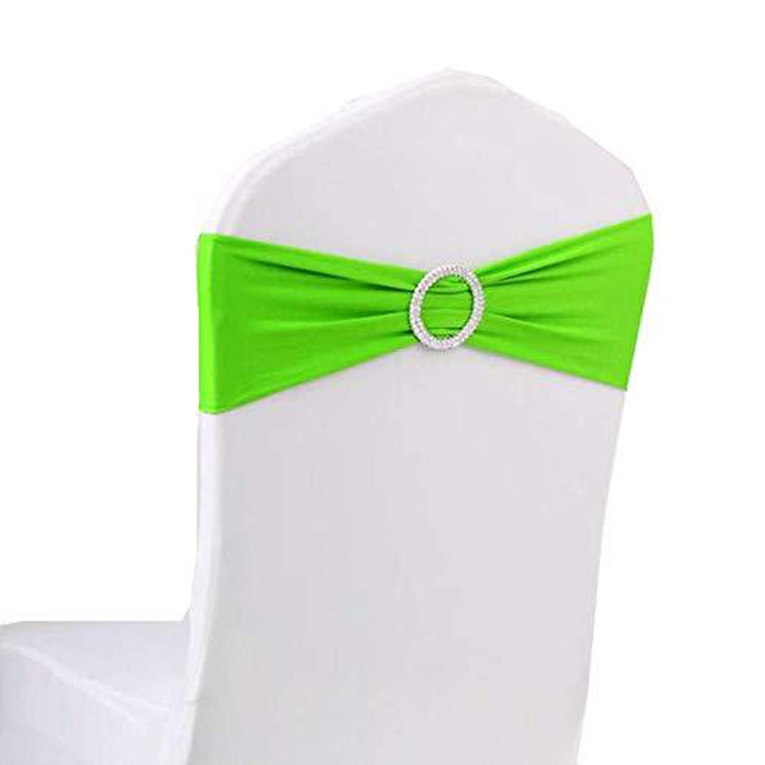 Gowinex 10pcs Lime Green Spandex Chair Bands With Buckle - Walmart.com