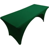 Gowinex Hunter Green 8ft Open Back Spandex Fitted Stretch Tablecloth ...