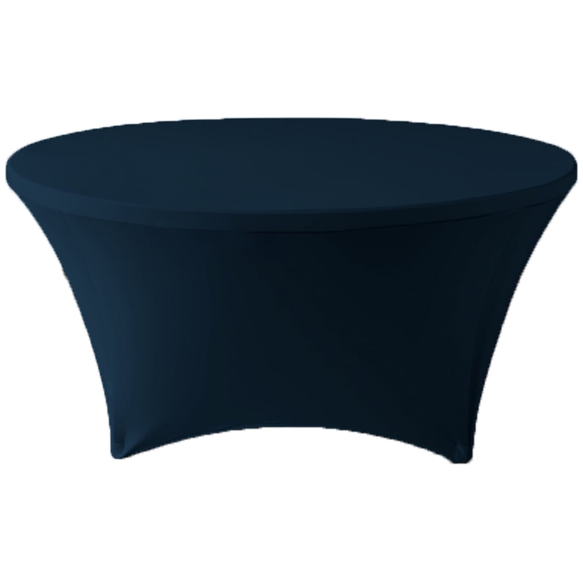 Gowinex Navy Blue Spandex Tablecloth, 6ft Round Fitted Cover for Party ...